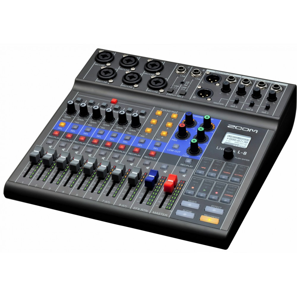 ZOOM LIVETRACK 8 CONSOLA DIGITAL
